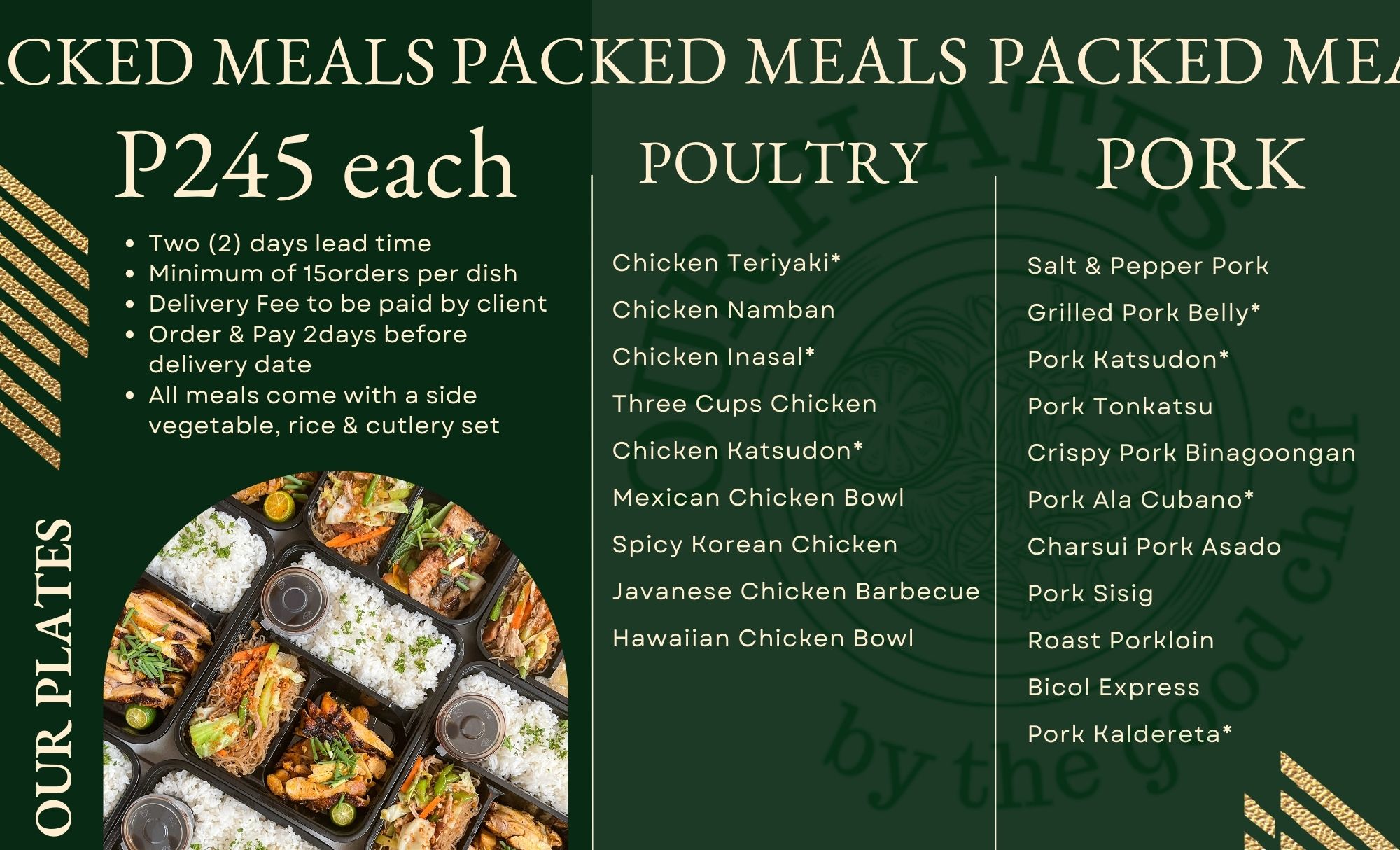 PACKED MEALS – Our Plates