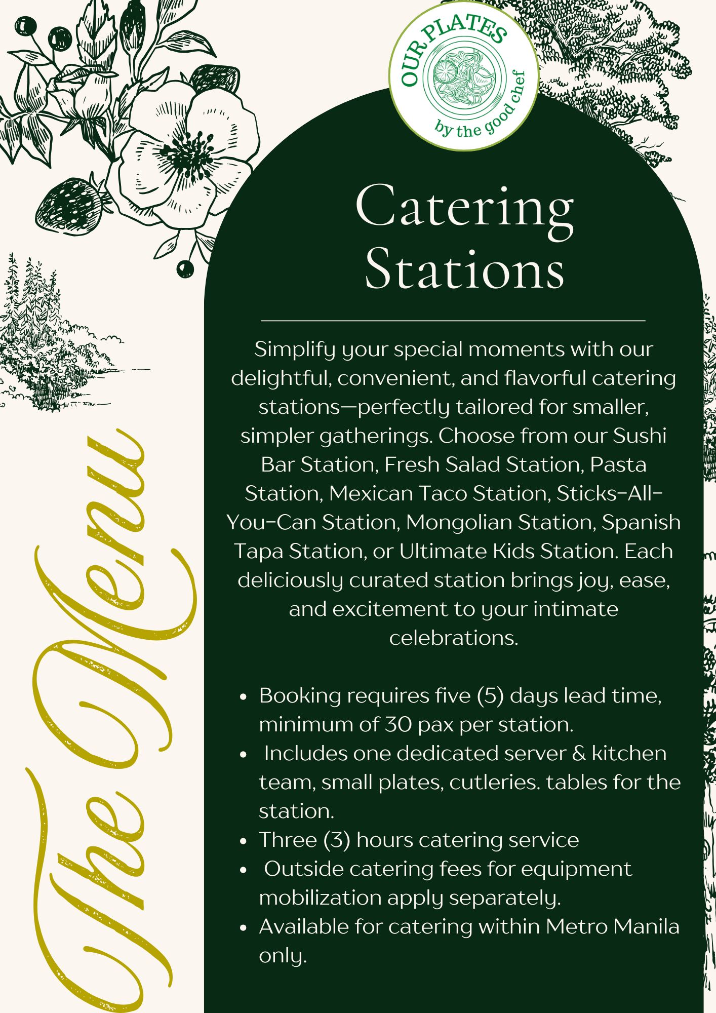 Catering Station Service – Our Plates